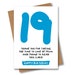 19th Birthday Card - Funny Joke for 19 Year Old - Etsy UK