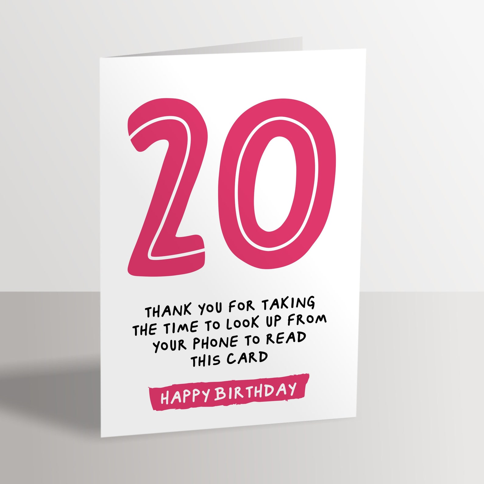 20th Birthday Card - Funny Joke for 20 Year Old - Etsy UK