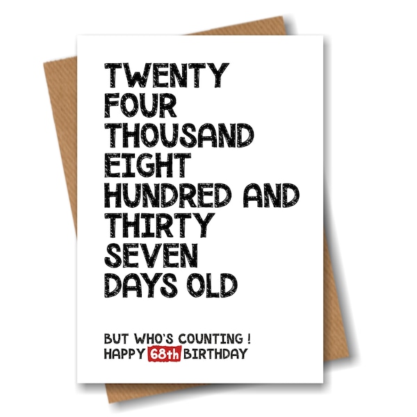 68th Birthday - Etsy