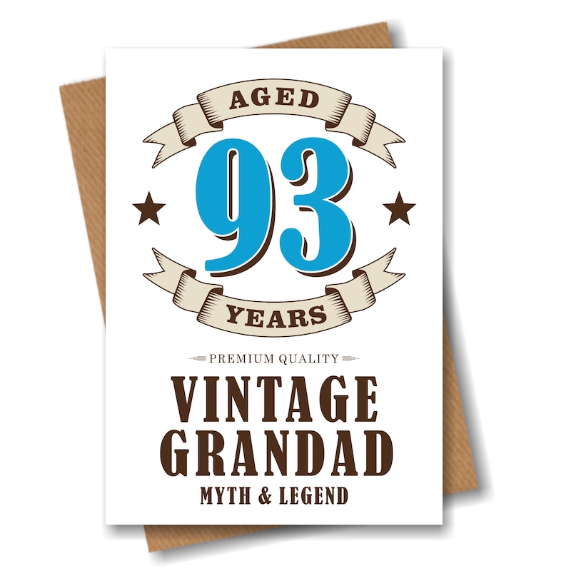 93rd Birthday Card - Etsy