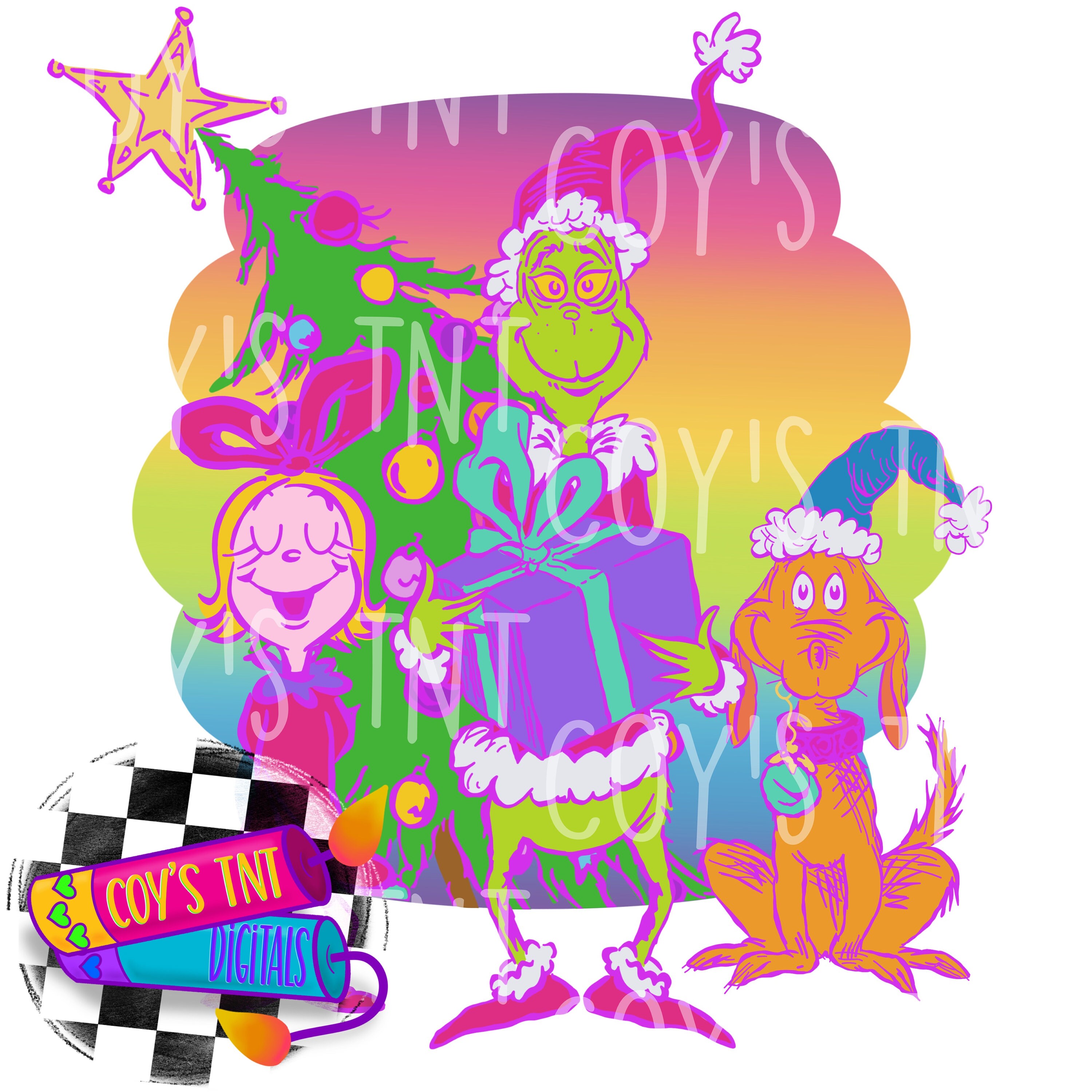 90s Lisa Frank Inspired Christmas, Holiday Rainbow Movie, Millennial ...