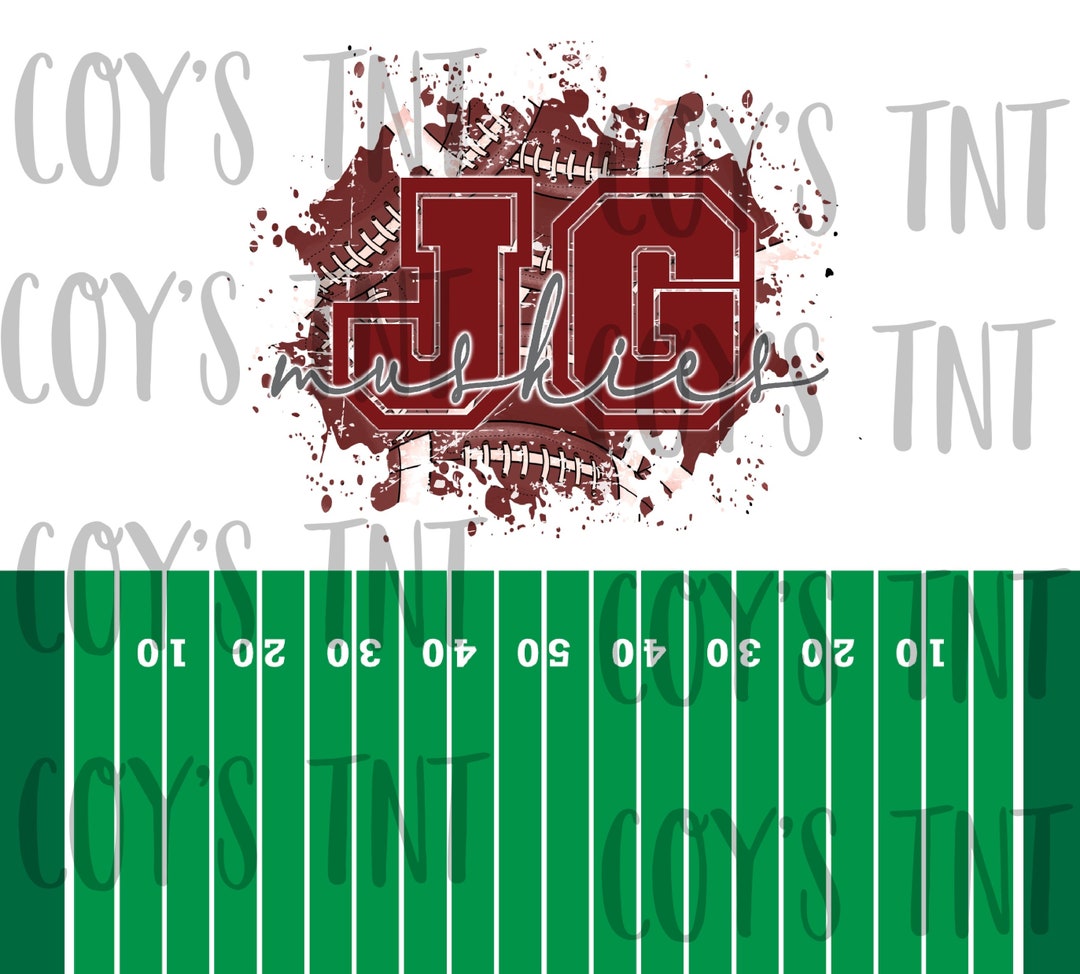 John Glenn Muskies Football Splatter 20oz Tumbler Wrap *digital* File ...