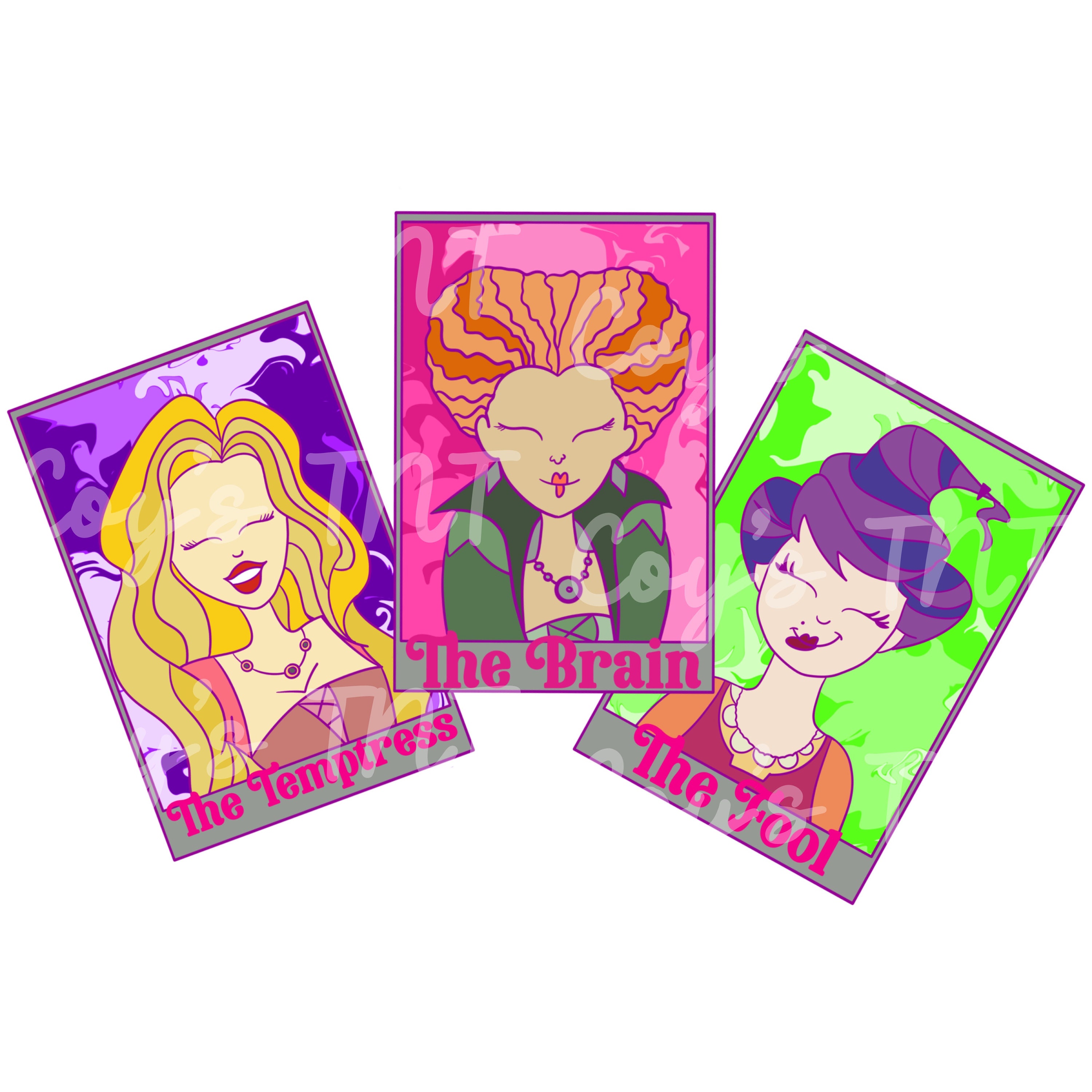 90s 3 Sister Witch Inspired PNG File digital Only Halloween, Rainbow ...
