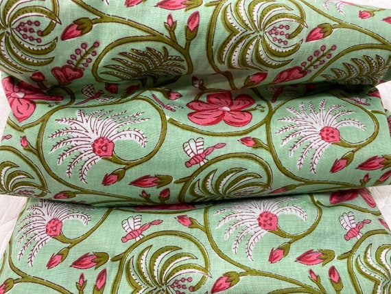 Cotton Screen print Fabric. | Etsy