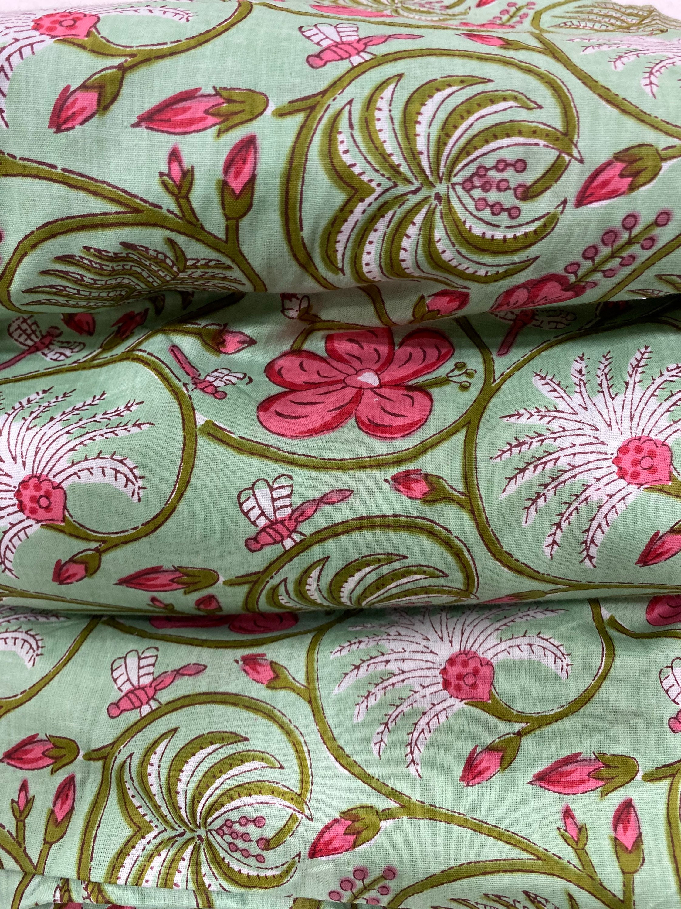Cotton Screen Print Fabric. - Etsy