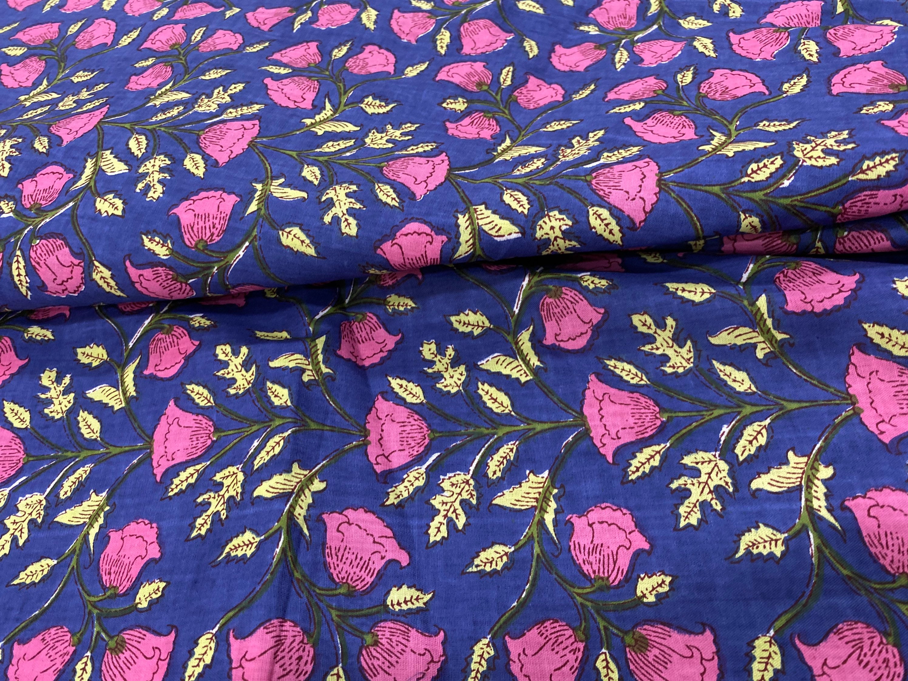 Cotton Screen print Fabric. | Etsy