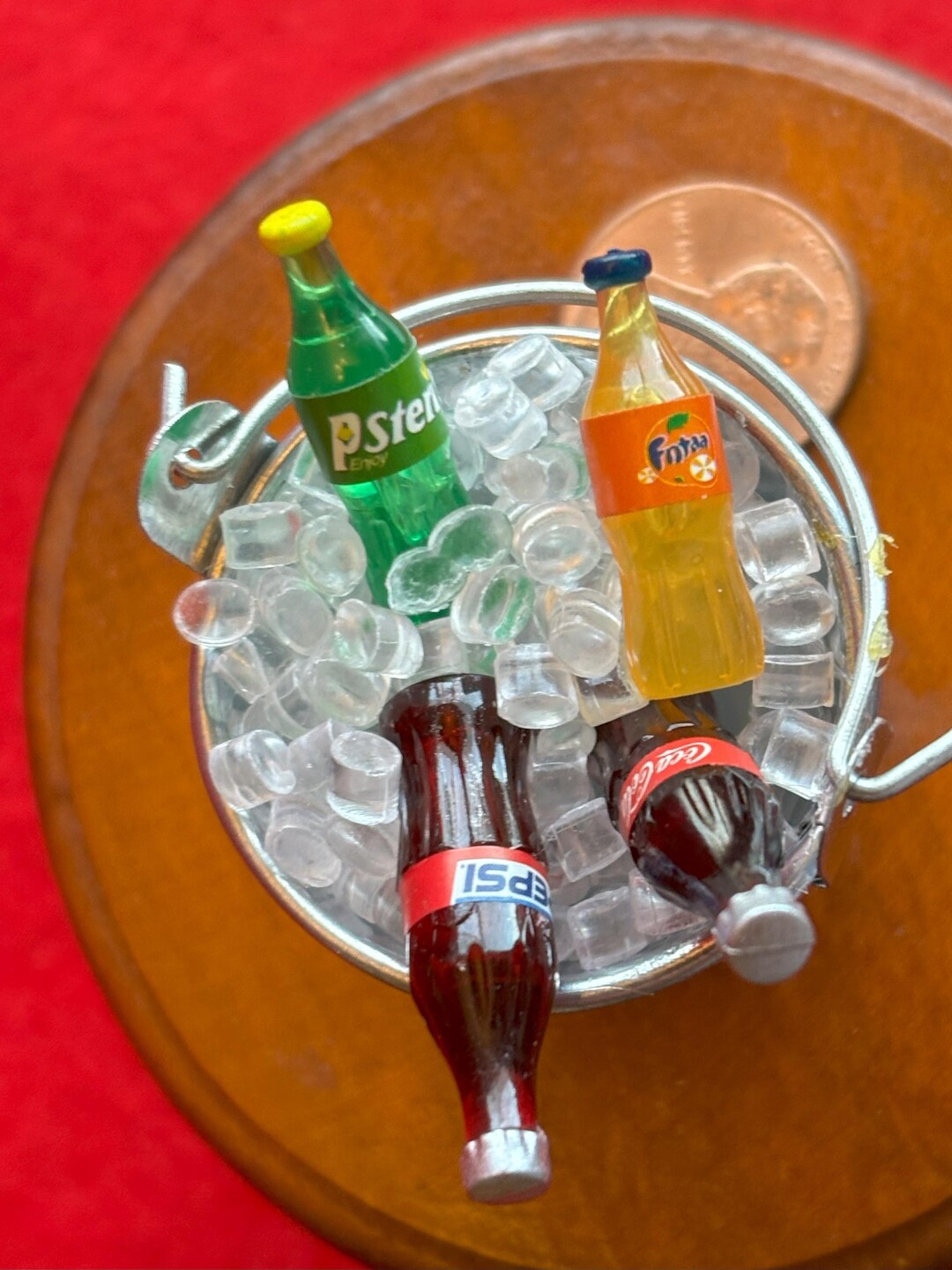 1/12 Miniature Dollhouse Bucket of Soda With Ice - Etsy