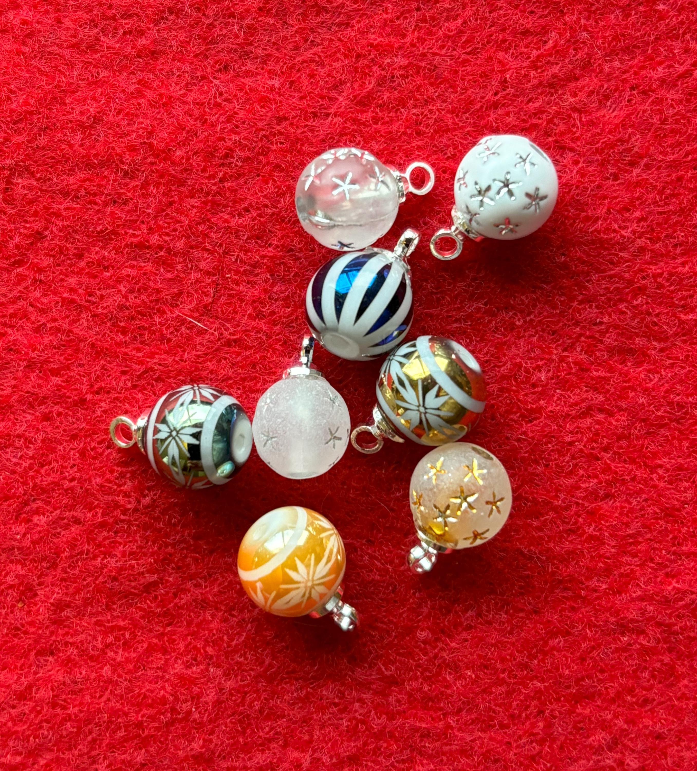 1:12 Miniature Dollhouse Christmas Ornaments 8mm (set of 8) - Etsy