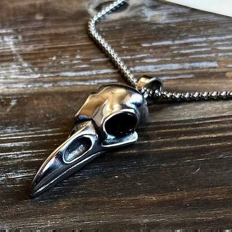 Crow Necklace - Etsy