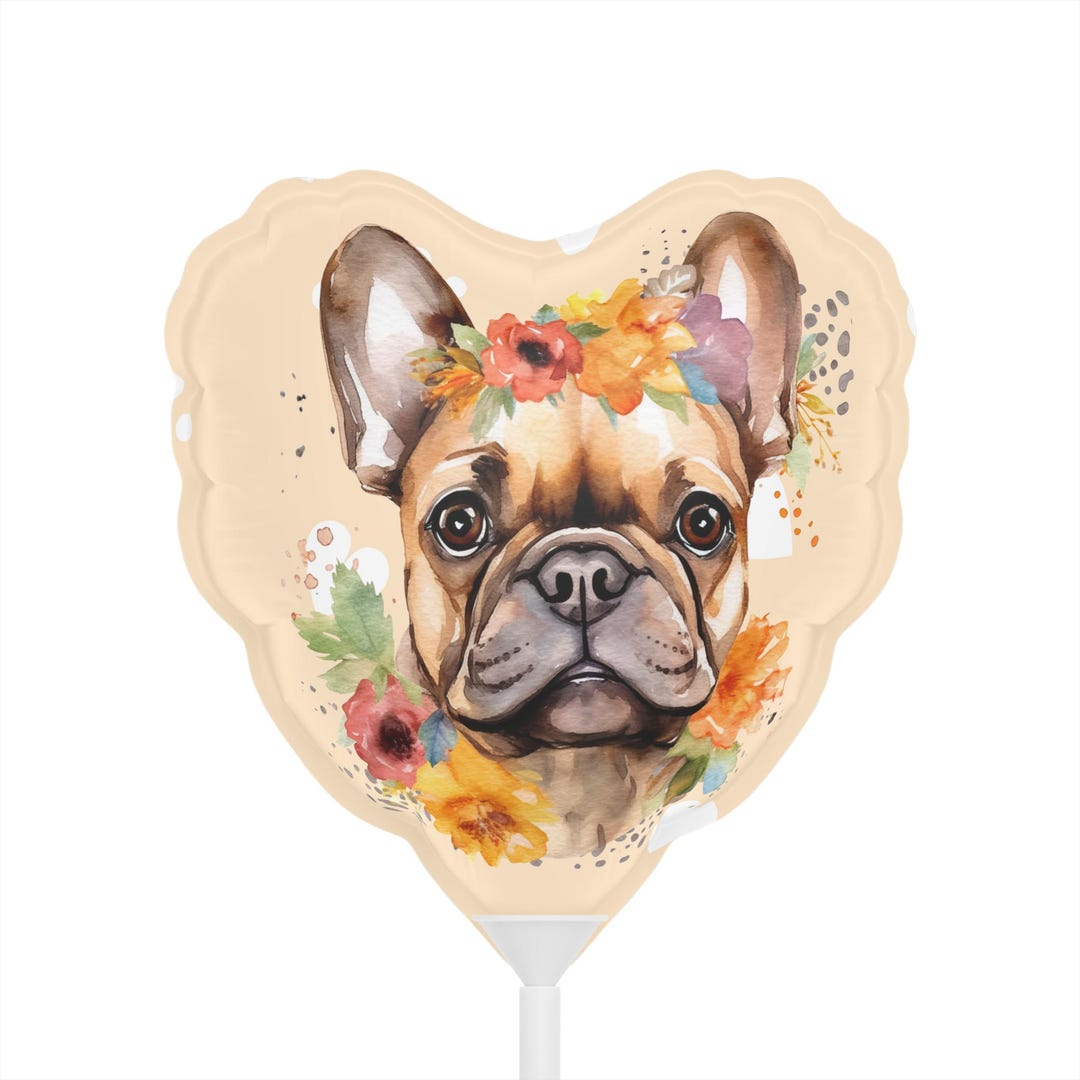 6 Balloons, French Bulldog Balloon in Adorable Easter Colors for Party ...