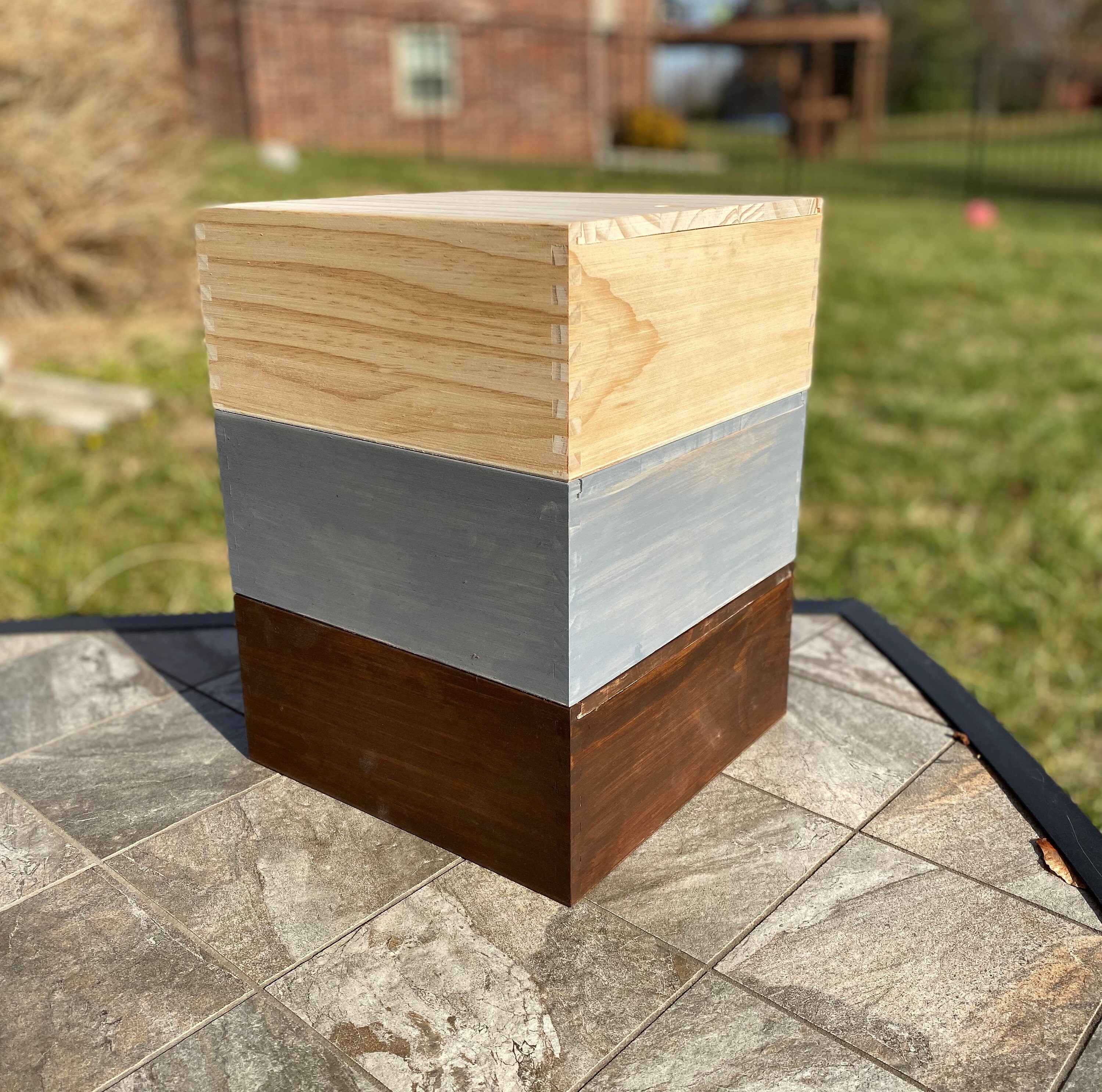 Memory Box for Dad, Memory Box for Grandpa, Wooden Box, Keepsake Box ...