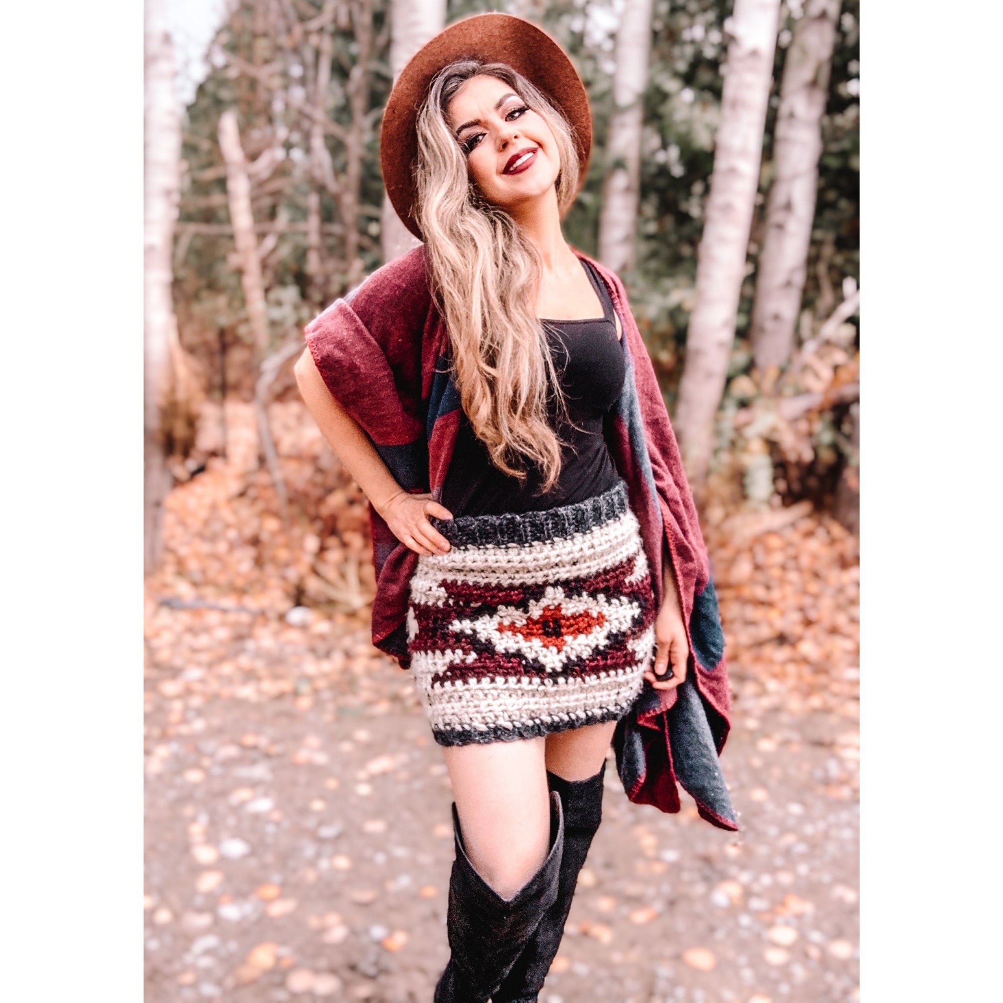 Bohemian Western Crochet Pattern, Aztec Pattern, Bohemian, Boho Chic ...