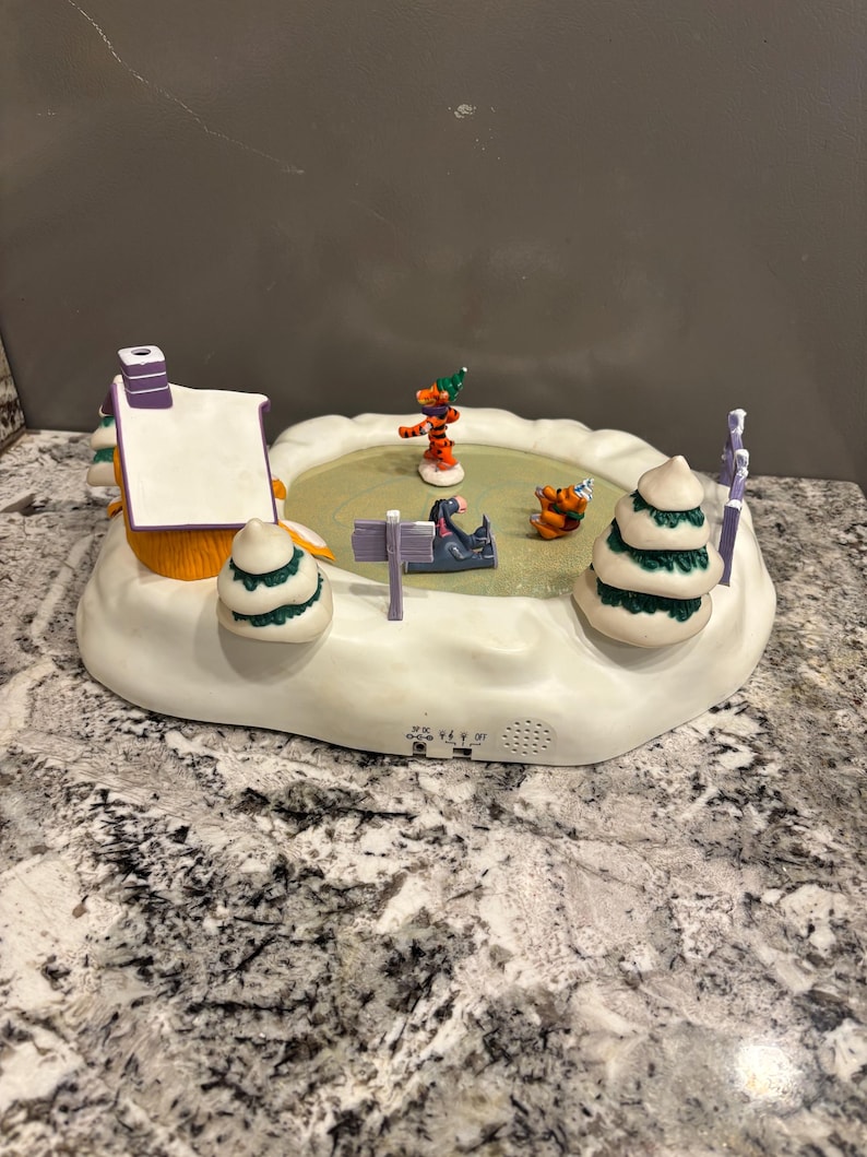 Vintage Winnie the Pooh Animated Skating Pond. - Etsy