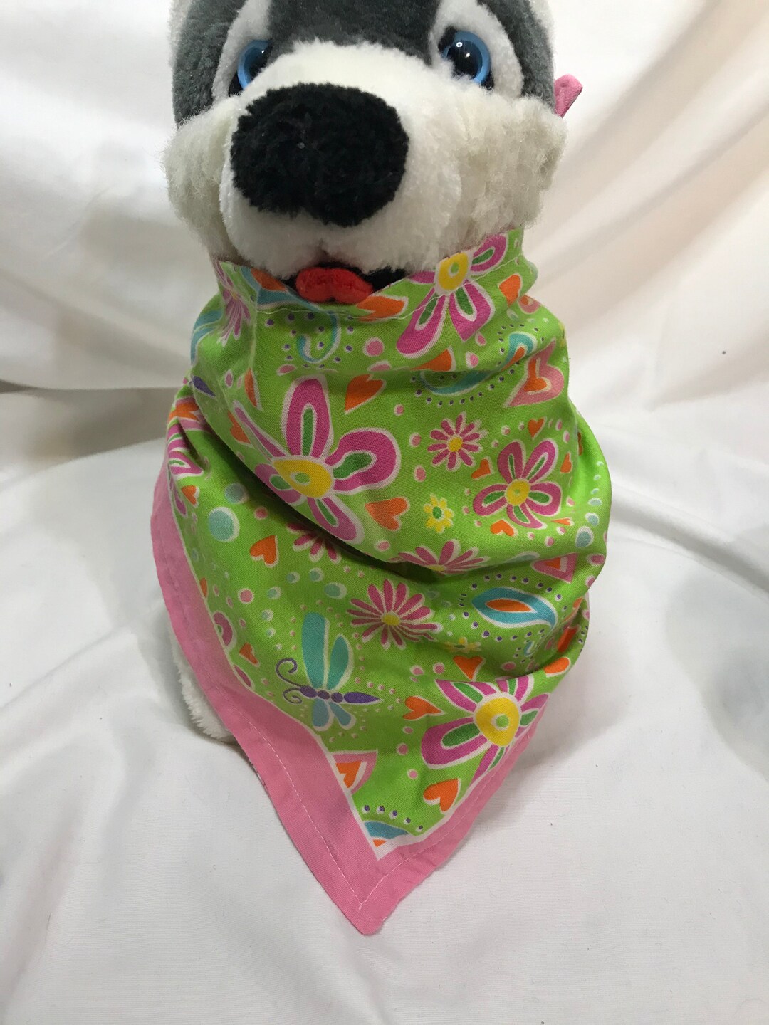 Dog Bandana, Large, Breast Cancer Awareness, Reversible, Reverse Side ...