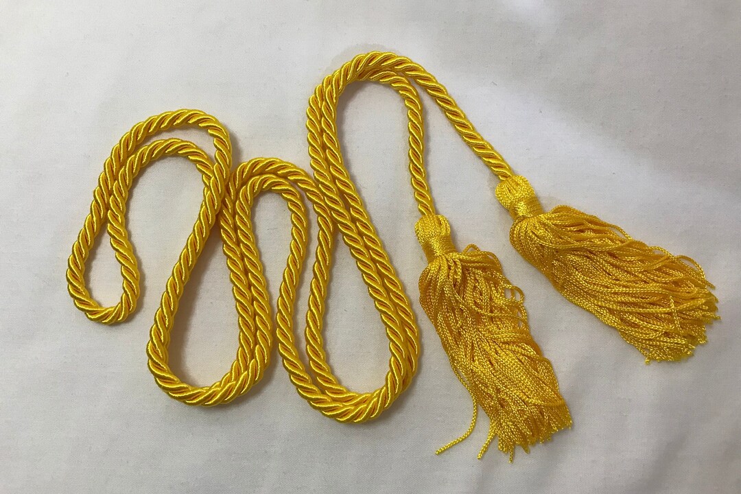 Gold Graduation Honor Cord With Tassels - Academic Achievement - Single ...