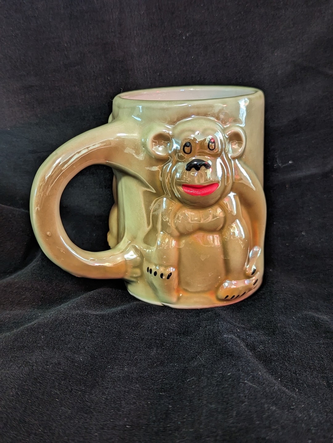 Vintage 3D Teddy Bear Mug Made in Brazil Figural Sculptural Pop Out ...