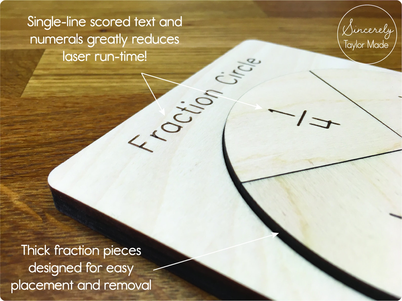 Fraction Circles Laser Cut File Instant Digital Download - Etsy