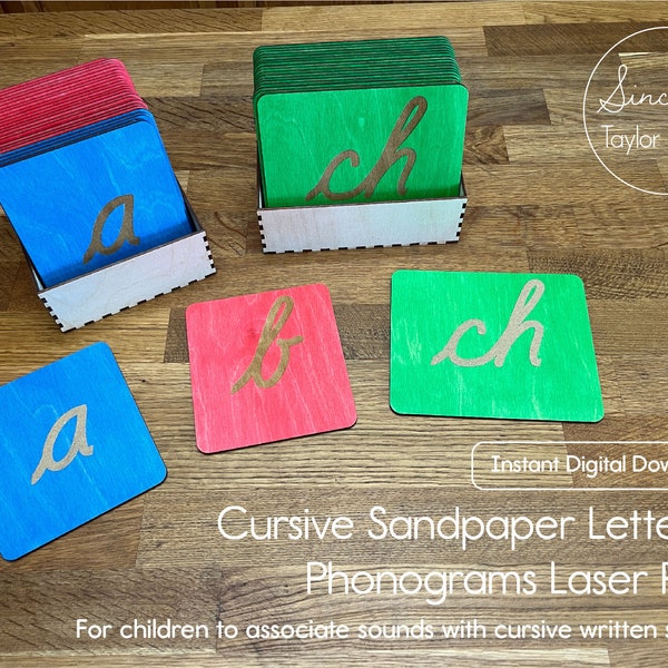 Sandpaper Letters Montessori - Etsy