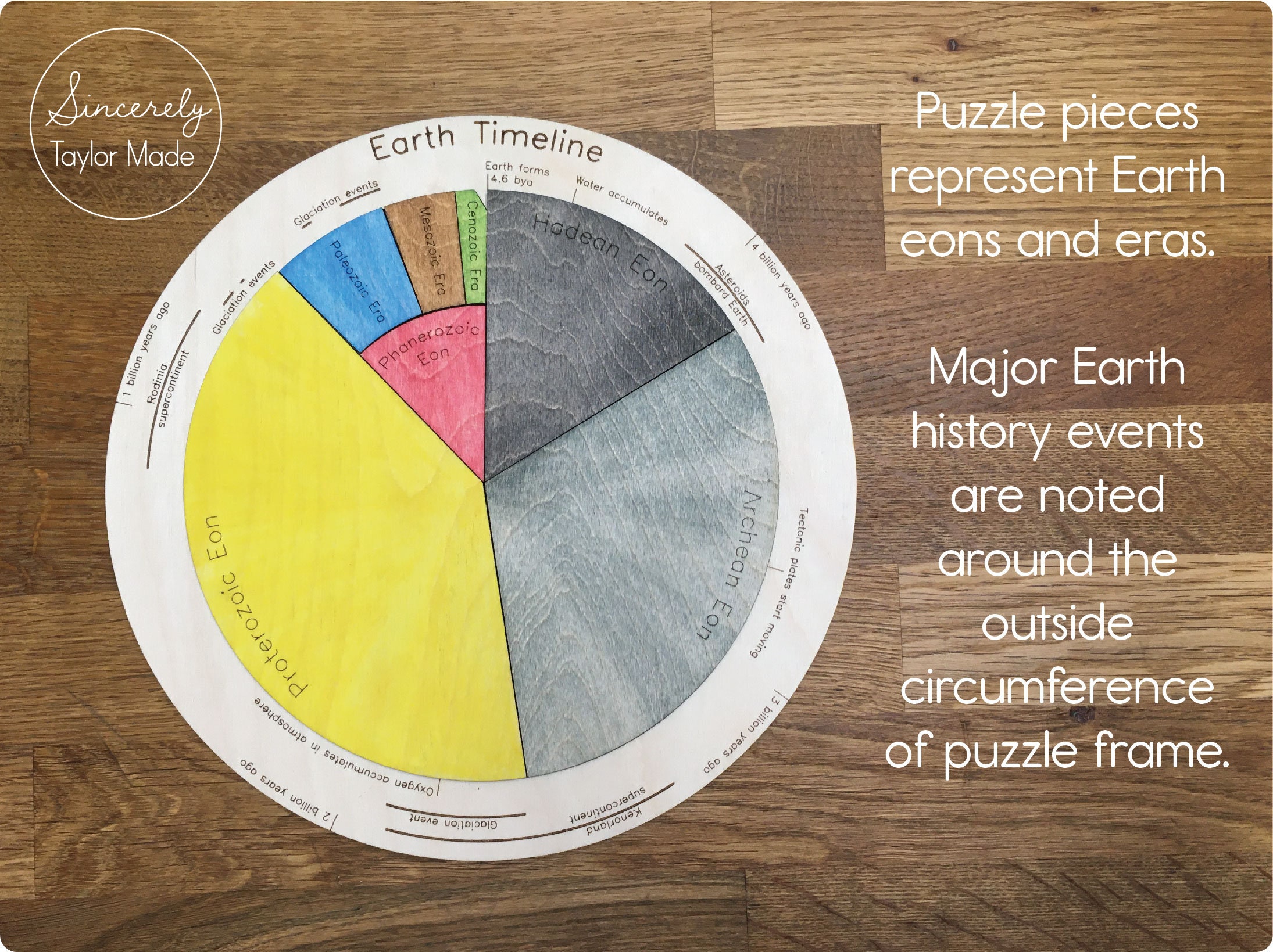 Earth Timeline Puzzle Laser Cut File Instant Digital Download - Etsy