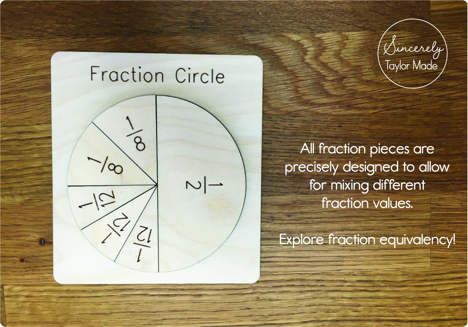 Fraction Circles Laser Cut File Instant Digital Download - Etsy