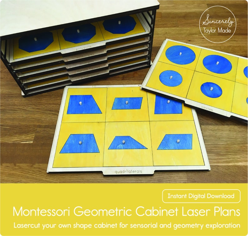 Montessori Geometric Cabinet Laser Plans - Instant Digital Download - Etsy