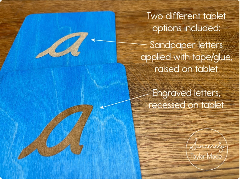 Cursive Sandpaper Letters & Phonograms Laser Cut File - Instant Digital ...