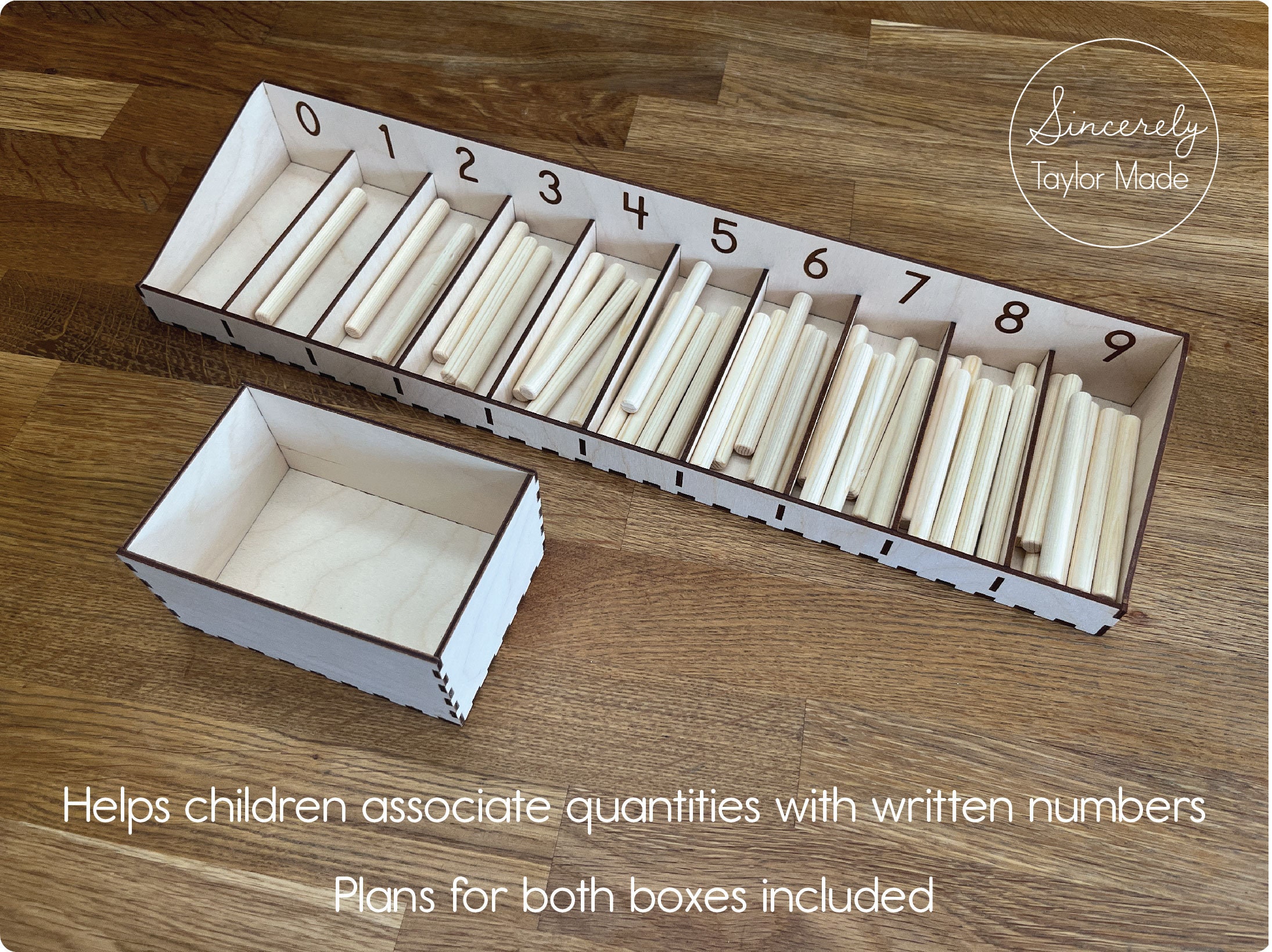 Spindle Counting Box Laser Cut File - Instant Digital Download - Etsy