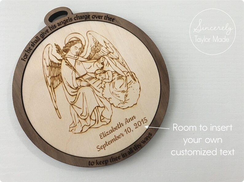 Guardian Angel Medallion Laser Cut File Instant Digital Download - Etsy