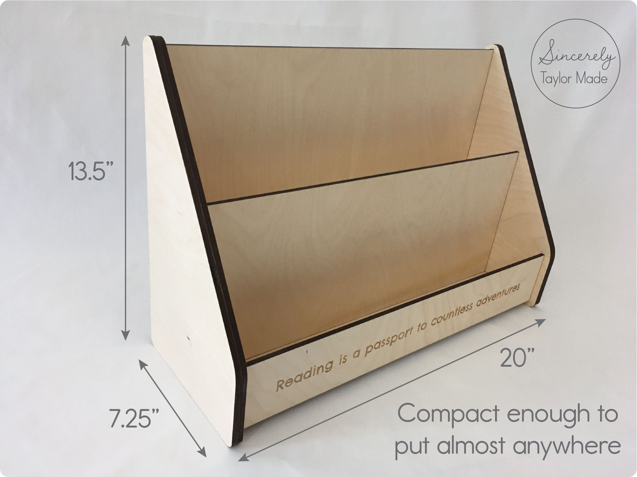 Little Bookshelf Laser Cut File - Instant Digital Download - Etsy