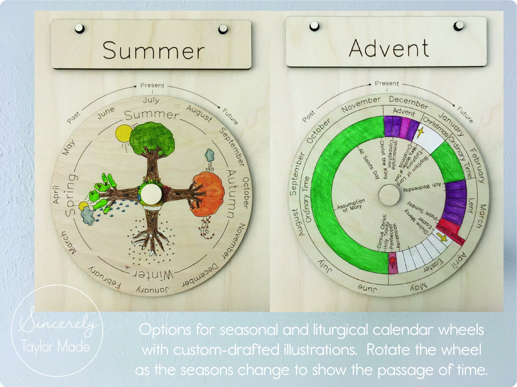 Seasonal and Liturgical Calendar Laser Plans Instant Digital | Etsy