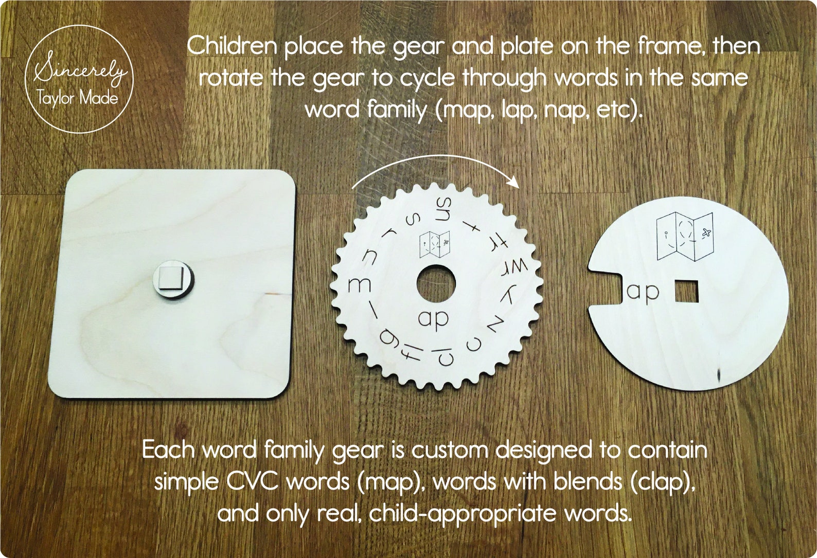 Word Family Spinners Laser Cut File Instant Digital Download - Etsy