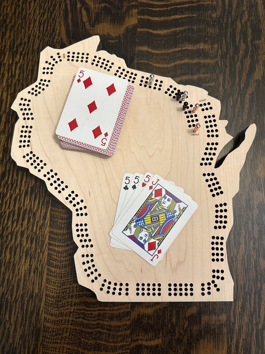 Wisconsin Cribbage Board - Customizable (2-6 Person) - Etsy