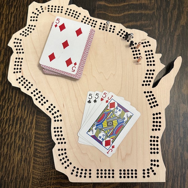 Wisconsin Cribbage Board - Etsy