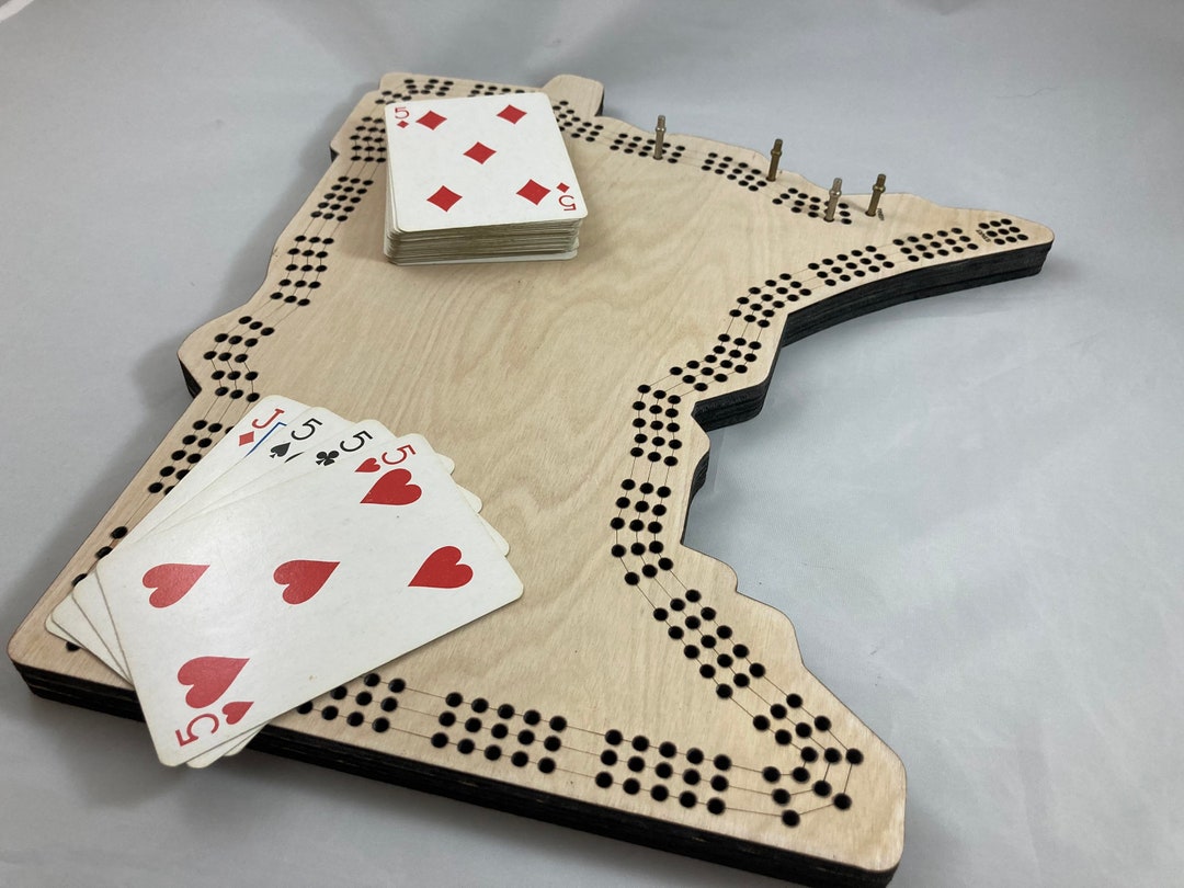 Minnesota Cribbage Board - Customizable (2-6 Person) - Etsy