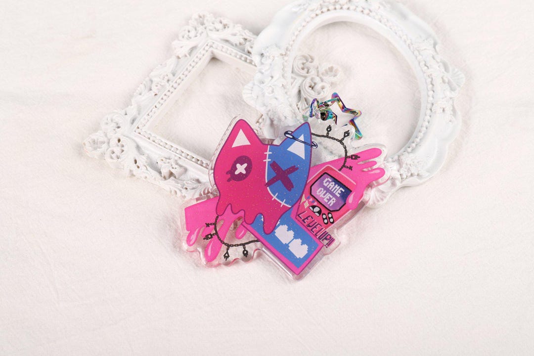 Avallum Vtuber Subtle Fanmade Glitter Epoxy Keychains - Etsy