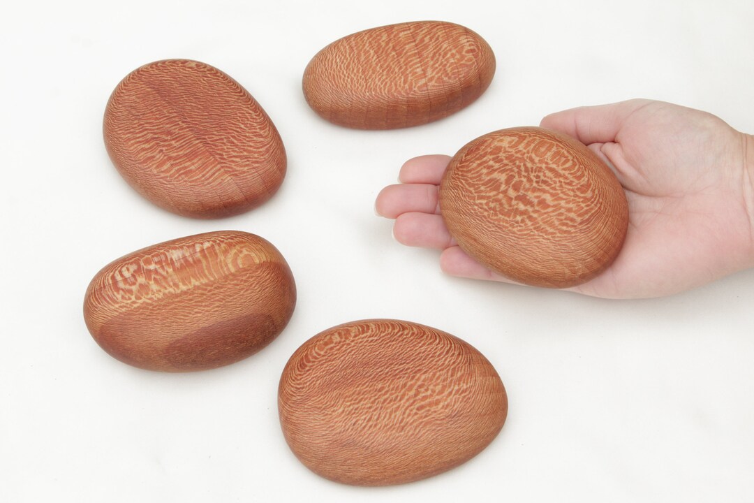Set of 5 Sycamore Wood Rocks. Calming Decor for Home or Office Gift ...