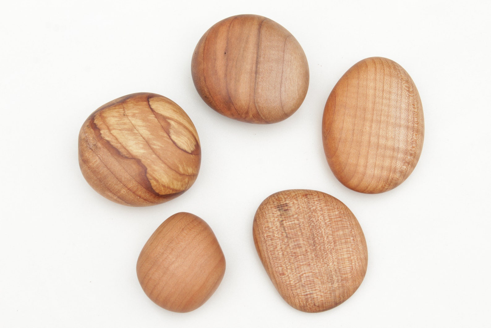 Set of 5 Maple Wood Rocks. Wooden Cairn Style Rock Stack. Zen - Etsy