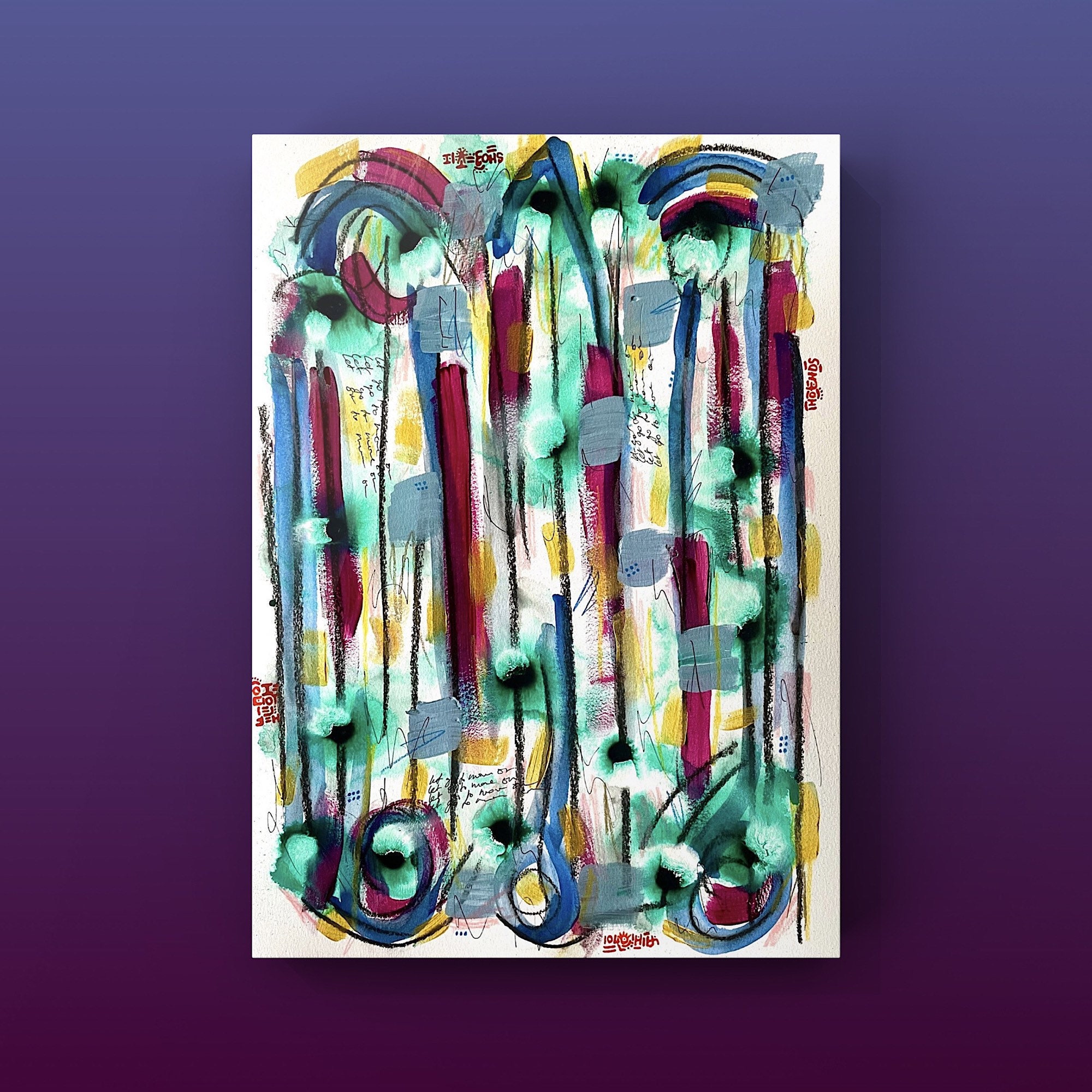 LET GO| Art, Painting, Original Art, Wall Art, Abstract Painting ...