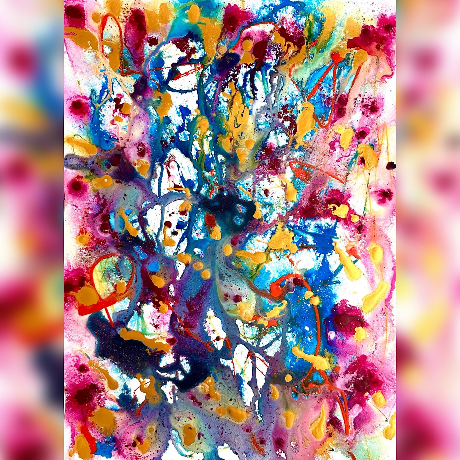 REVOLVING AROUND HER| Art, Painting, Original Art, Wall Art, Abstract ...