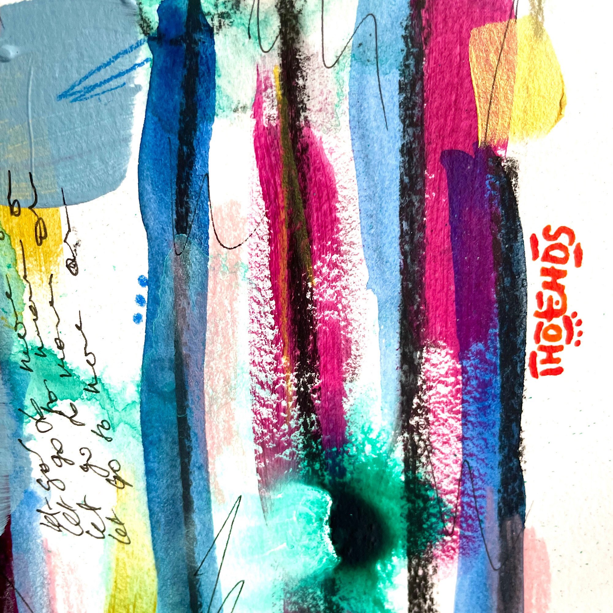 LET GO| Art, Painting, Original Art, Wall Art, Abstract Painting ...