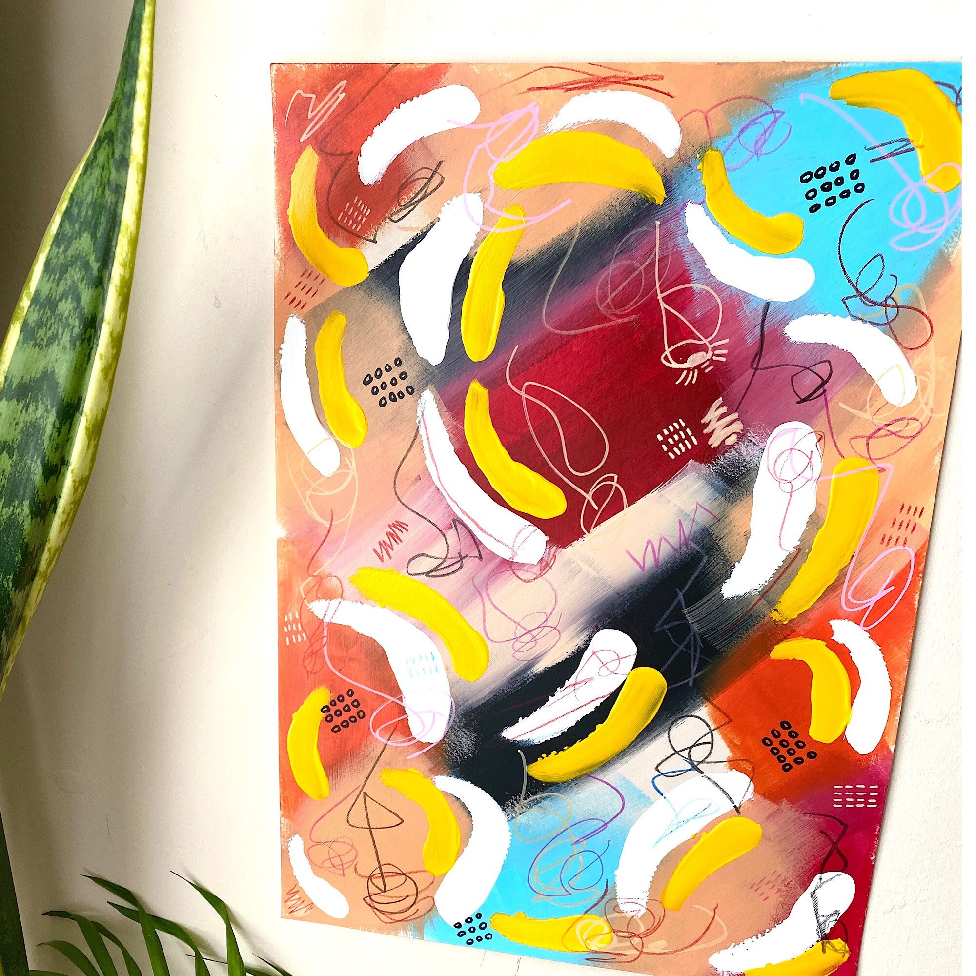 GUILTY Art Original Art Wall Art Abstract Painting | Etsy