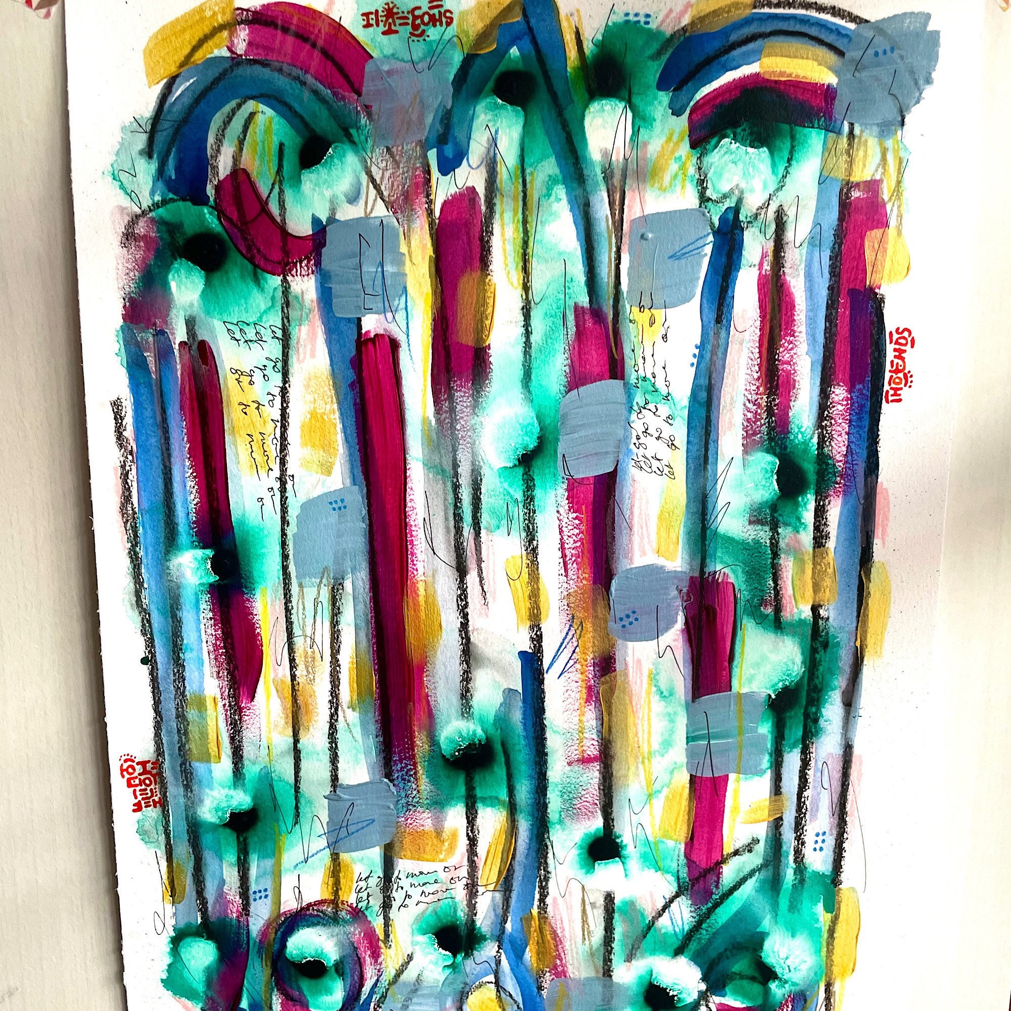 LET GO| Art, Painting, Original Art, Wall Art, Abstract Painting ...