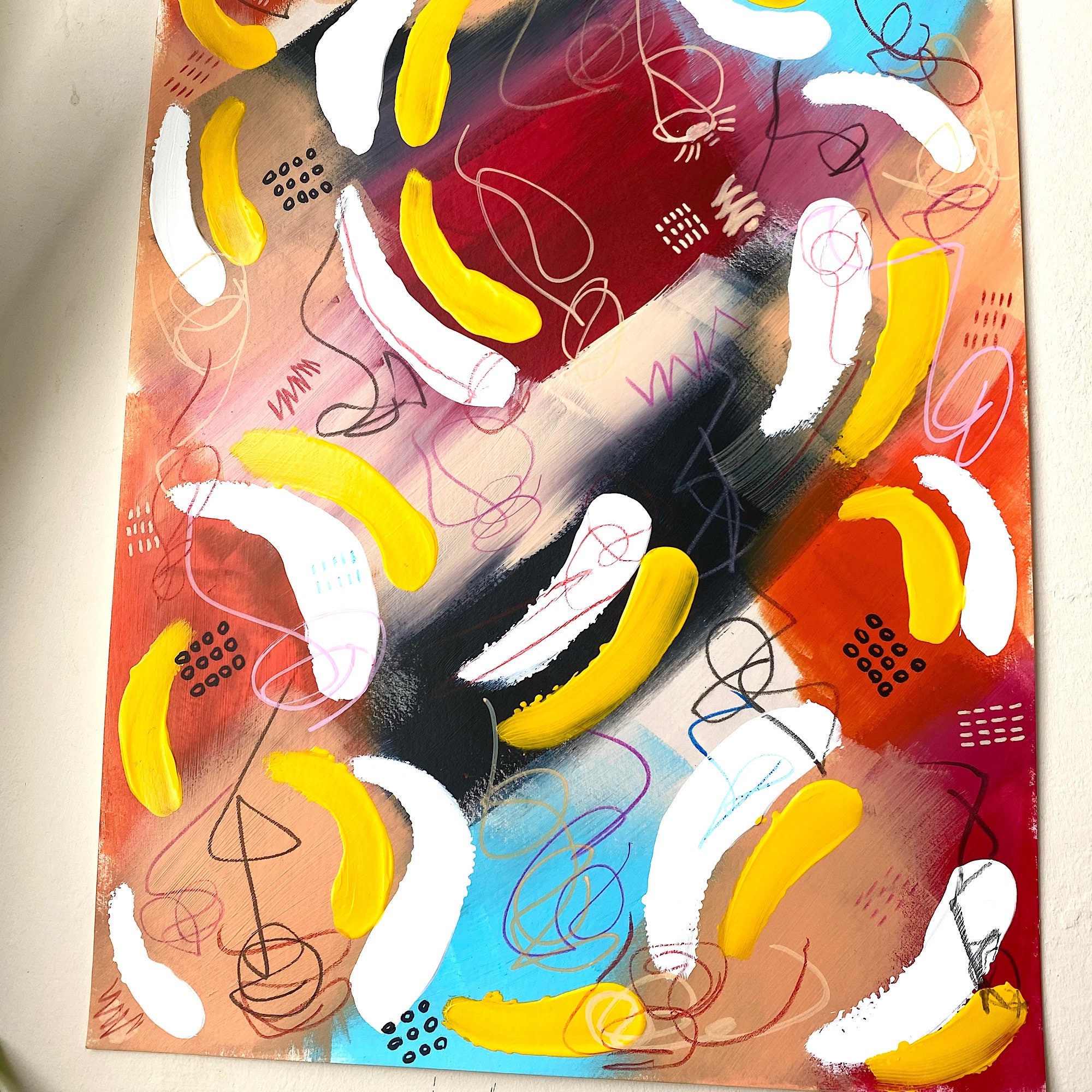 GUILTY Art, Original Art, Wall Art, Abstract Painting, Abstract Art ...