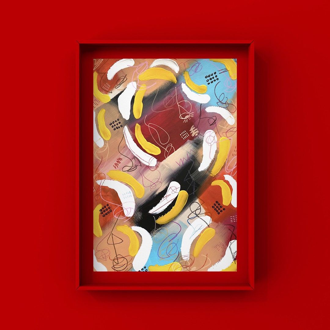 GUILTY Art, Original Art, Wall Art, Abstract Painting, Abstract Art ...