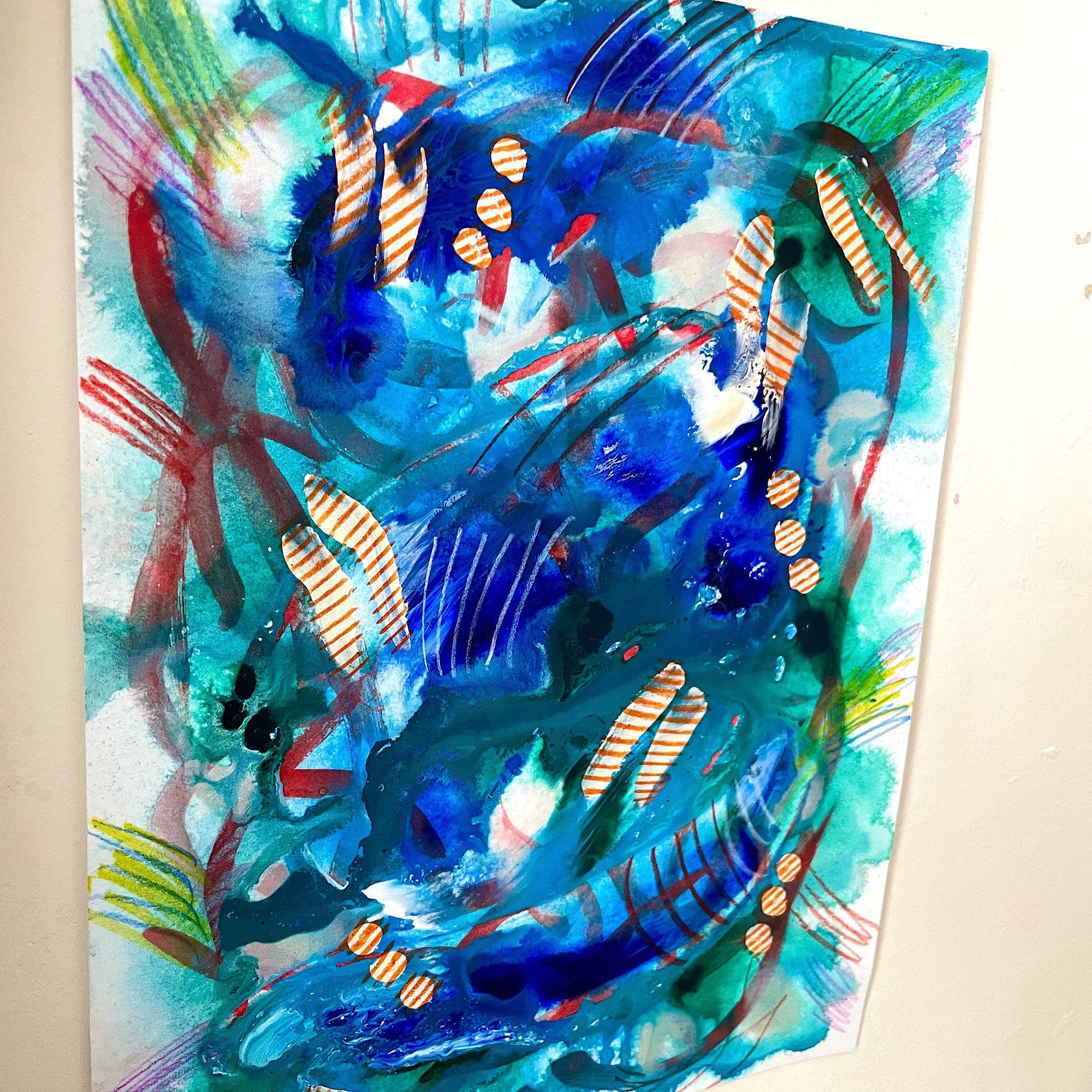 DEEP IN Art, Original Art, Wall Art, Abstract Painting, Abstract Art ...