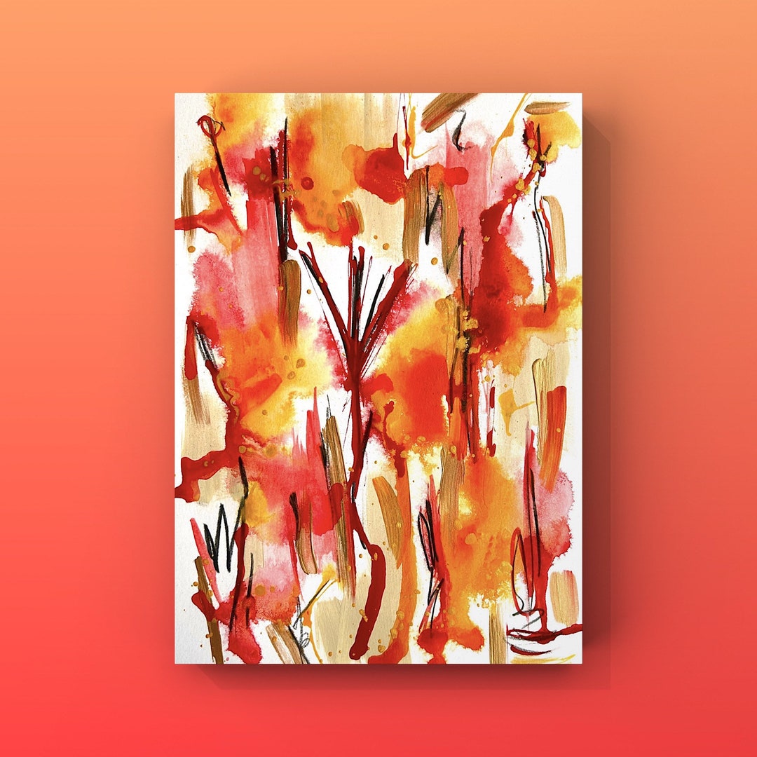 LONG WALK |art, Painting, Original Art, Wall Art, Abstract Painting ...