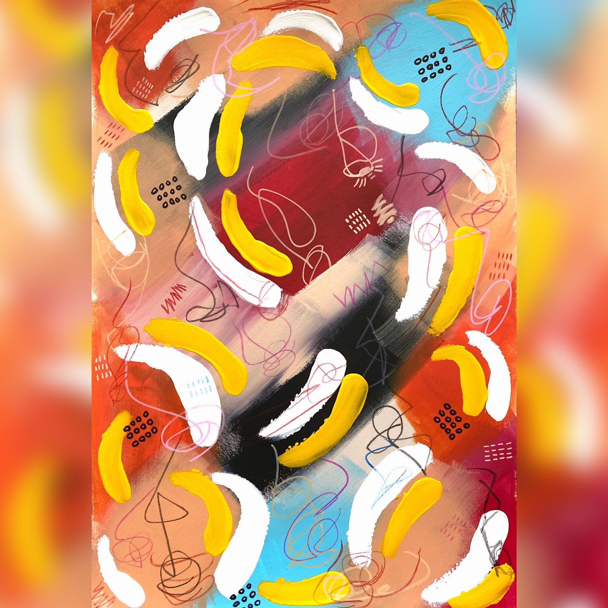 GUILTY Art Original Art Wall Art Abstract Painting | Etsy