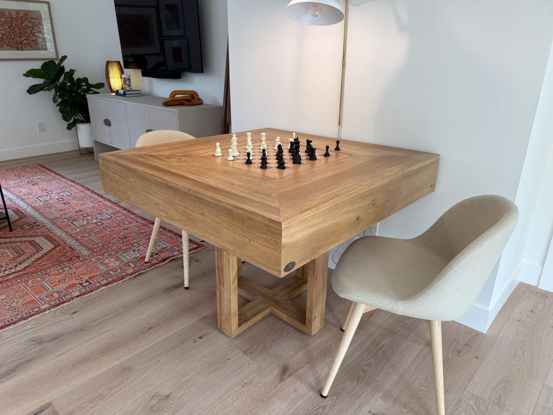 Minnetonka Reversible Board/chess Game Table - Etsy