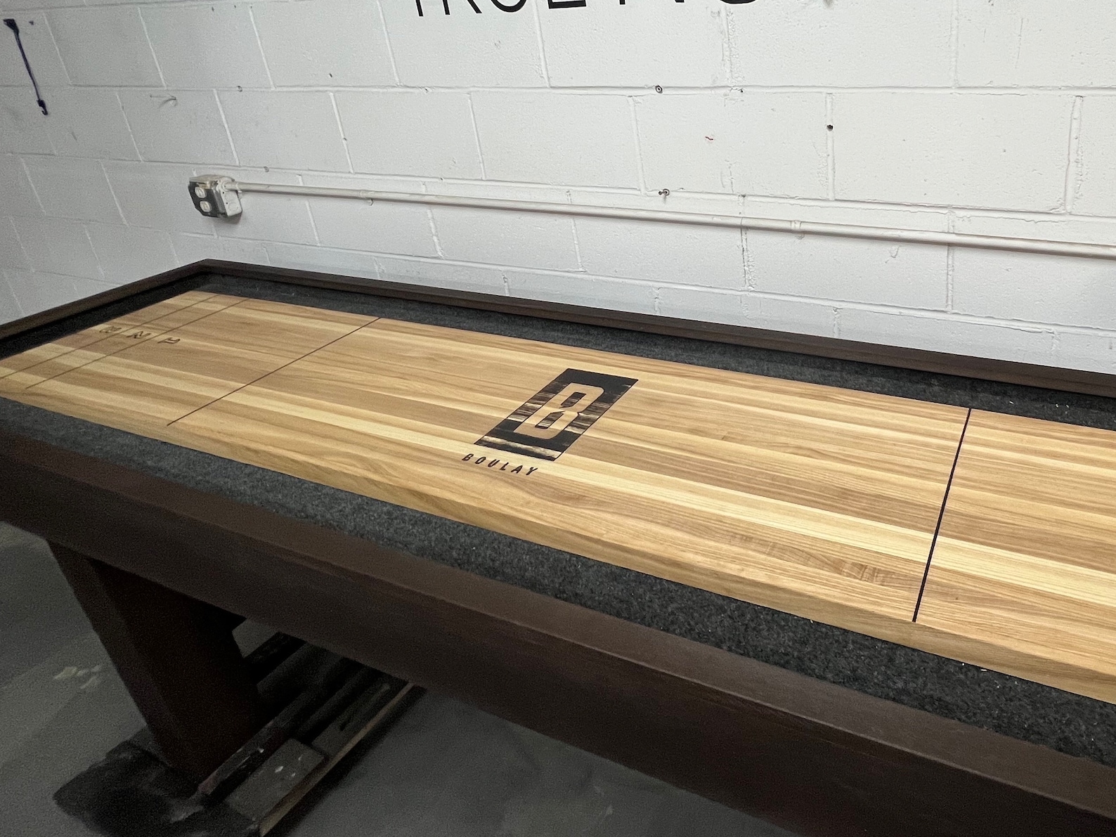 Hardwood Shuffleboard Table: Custom Lengths, LED Lighting, Hardtop ...