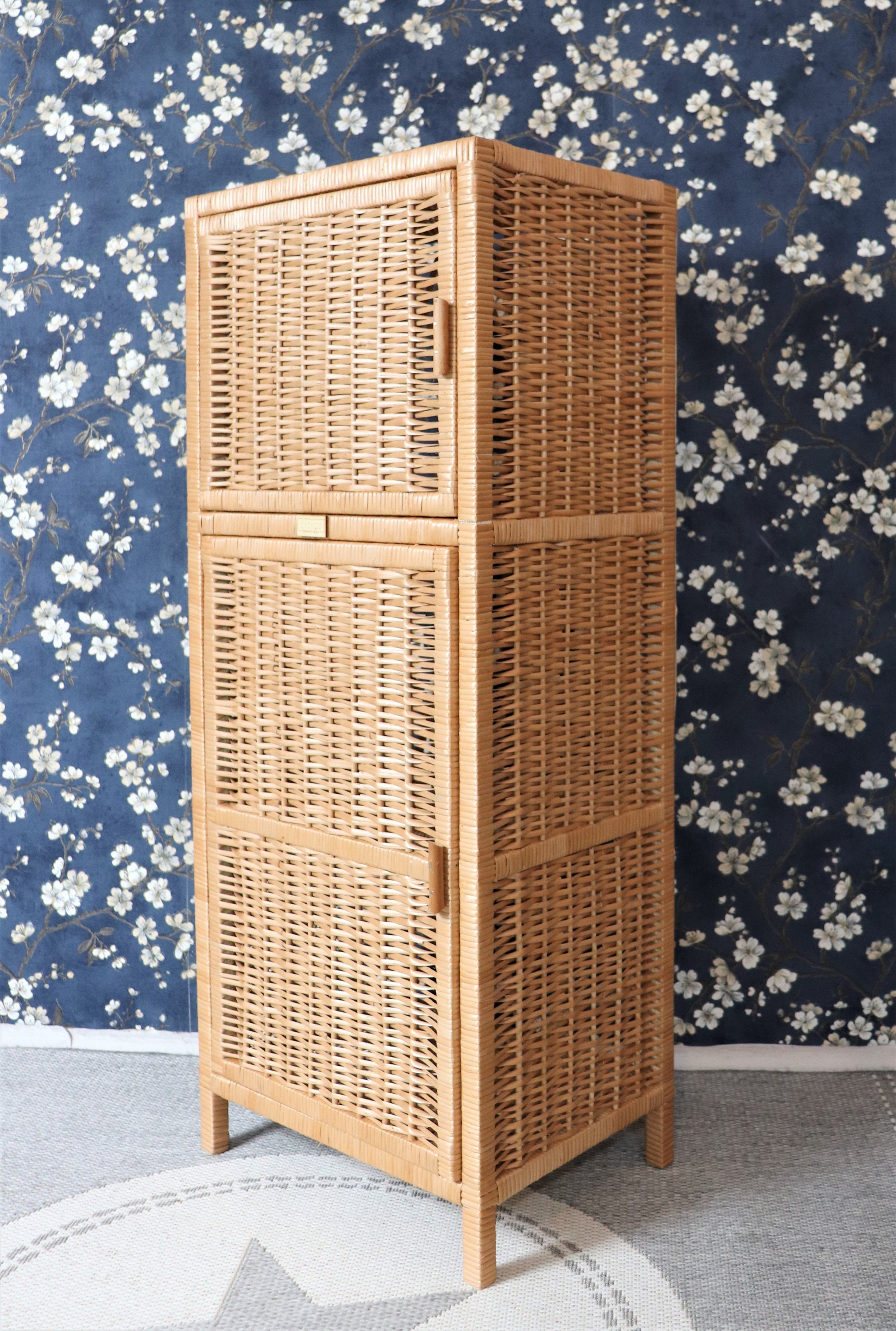 Wicker Armoire Wardrobe for sale | Only 2 left at -75%